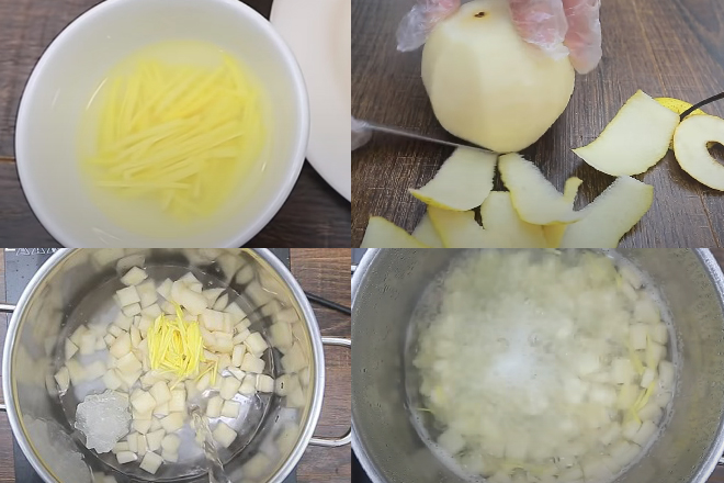 3 cách làm lê hấp đường phèn trị ho theo dân gian an toàn, hiệu quả