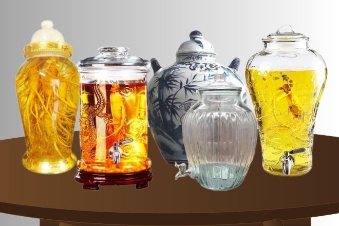 Top 11 bình ngâm rượu đẹp và tốt nhất hiện nay