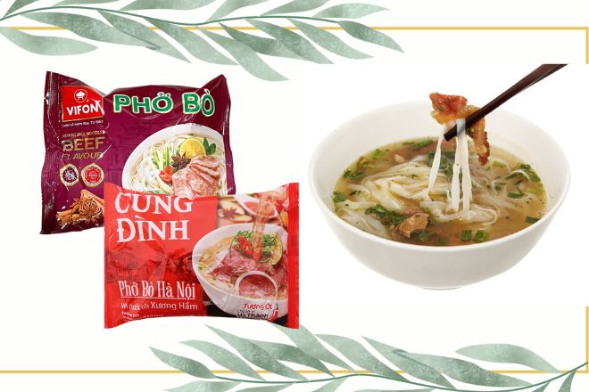 Top 12 phở gói ăn liền ngon, được ưa chuộng nhất hiện nay