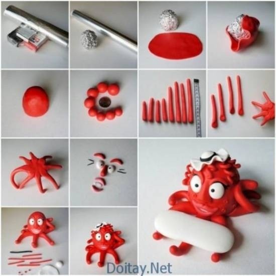 50 mẫu nặn đất sét hình con vật ngộ nghĩnh, đáng yêu